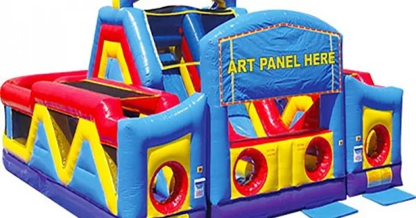 Module Challenge Rush Obstacle Course, Inflatable Obstacle Course For Sale